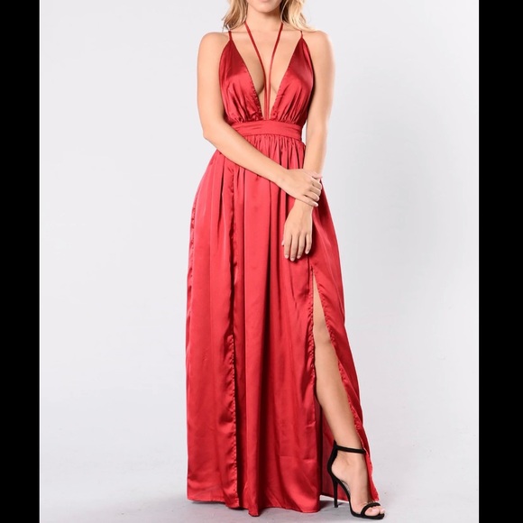 Fashion Nova | Dresses | New Sexy Red Stain Dress | Poshmark